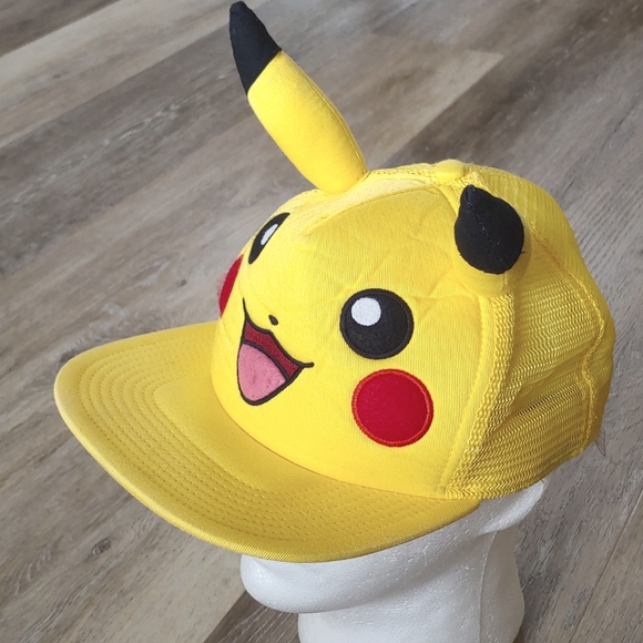 Pokemon | Accessories | Pokemon Pikachu Ears Teenadult Trucker Snapback ...